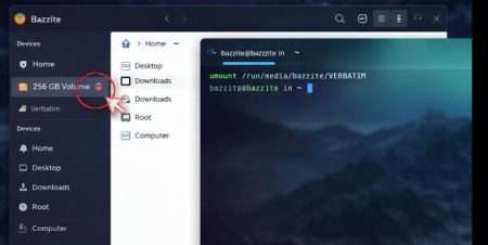 How to Unmount a Drive in Bazzite Using GUI and Terminal?